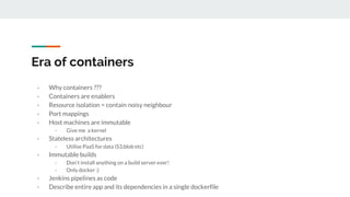 From monolith to microservice with containers. | PPT