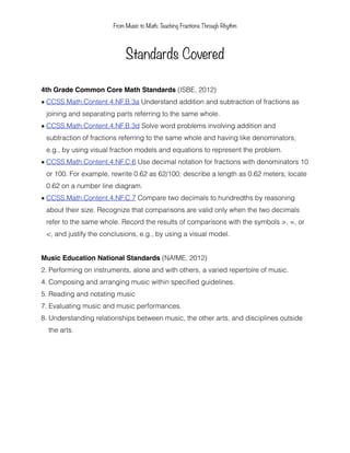 From music to math teaching fractions through rhythm to fourth graders ...