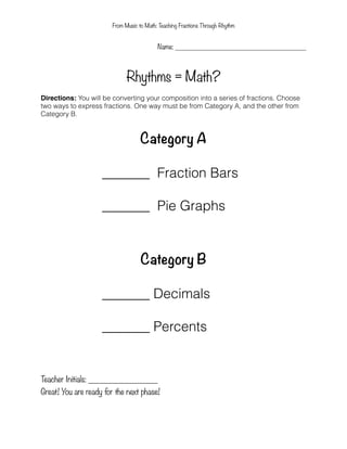 From music to math teaching fractions through rhythm to fourth graders ...