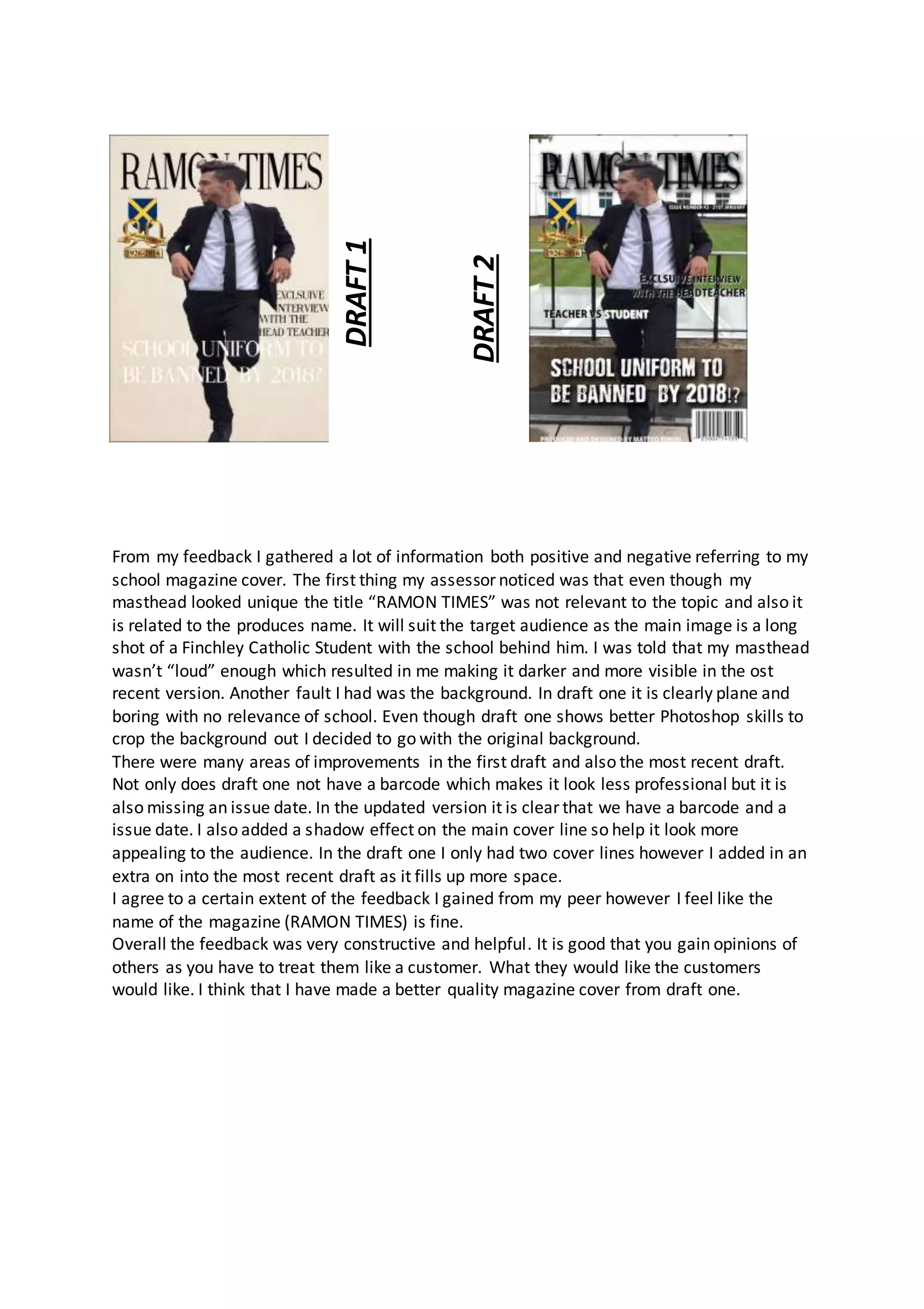 FCH School Magazine Feedback | PDF