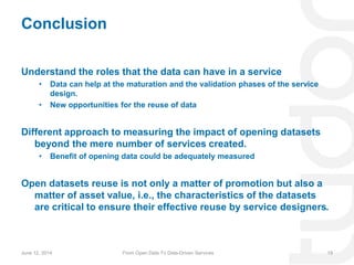 From open data to data-driven services | PPT