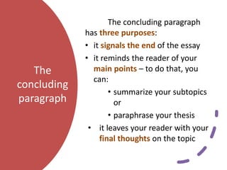 From Paragraph to Essay | PPTX