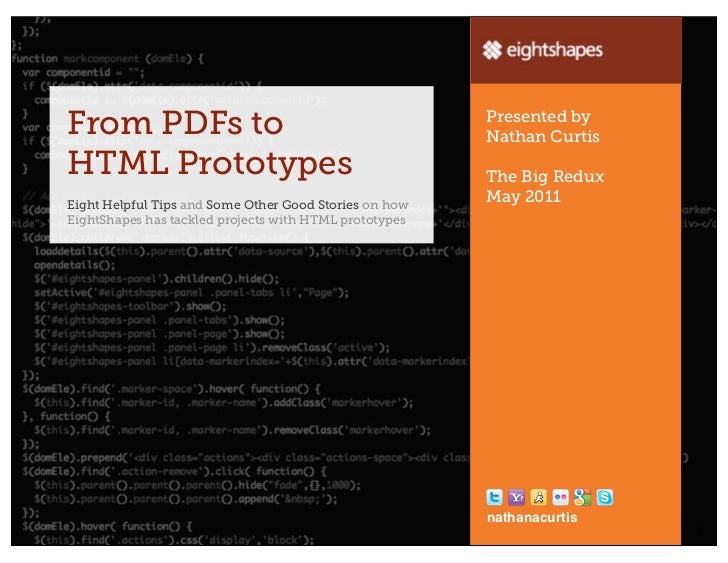 From PDFs to HTML Prototypes (Short Form)