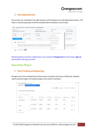 From Planning to Execution - A Complete Flow of Project Management Using Orangescrum Project ...