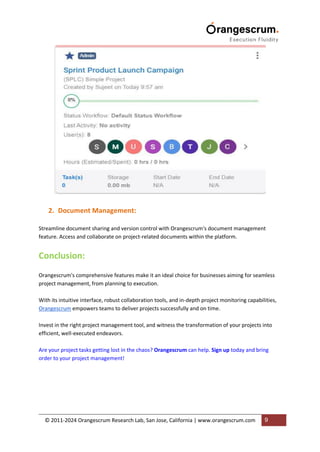 From Planning to Execution - A Complete Flow of Project Management Using Orangescrum Project ...