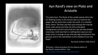 From plato cave to aristotle and ayn rand | PPT