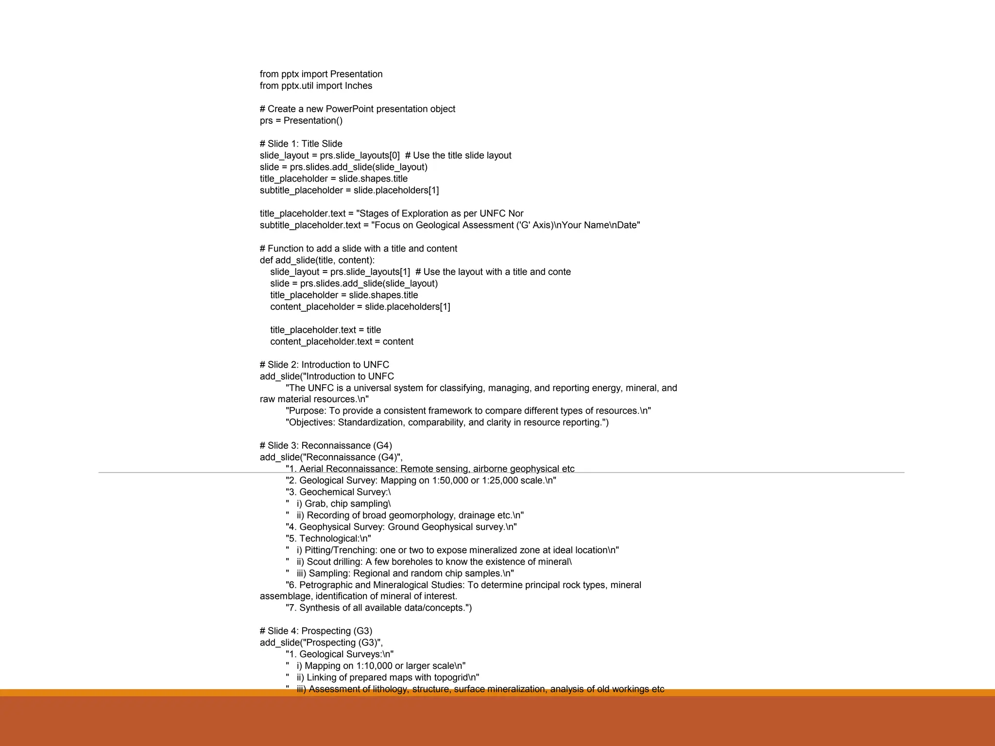 from pptx import code pyton Presentation.PPTX