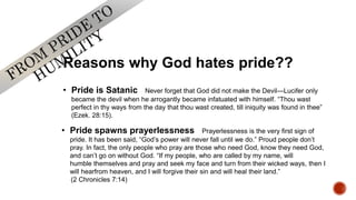From pride to humility | PPTX
