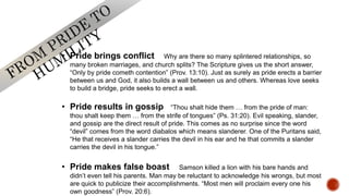 From pride to humility | PPTX