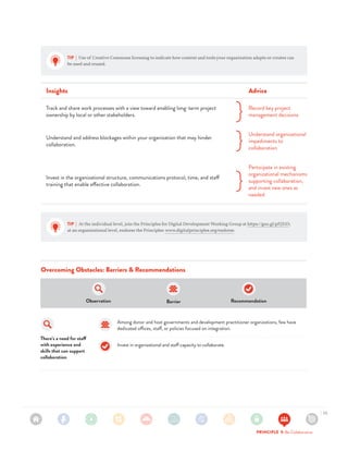 Implementing the Principles for Digital Development