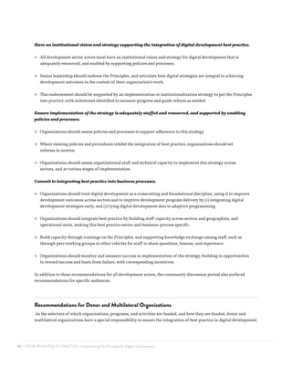 Implementing the Principles for Digital Development | PDF