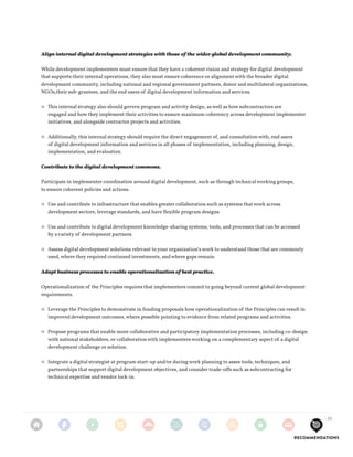 Implementing the Principles for Digital Development | PDF