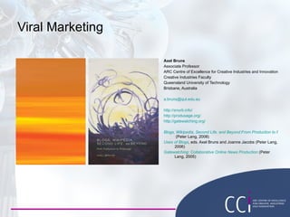 From Prosumer to Produser: Understanding User-Led Content Creation | PPT