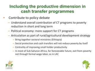From protection to production: the impact of cash transfer programs on ...