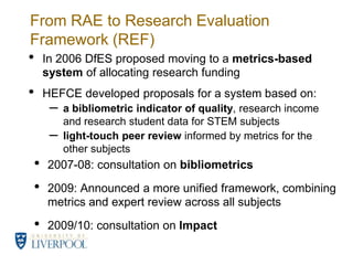 From RAE to REF | PPT