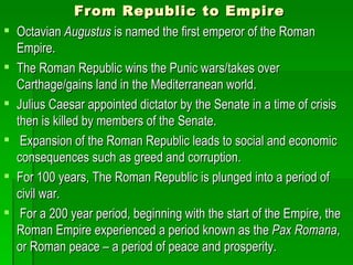 From republic to empire lesson ppt | PPT