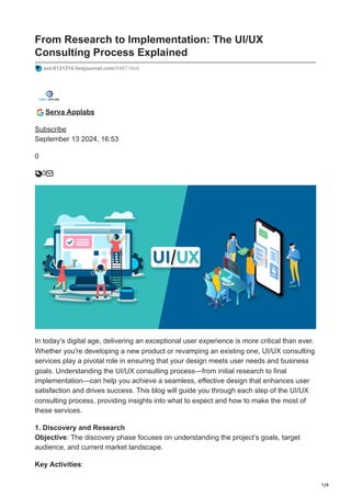 From Research to Implementation The UIUX Consulting Process Explained.pdf