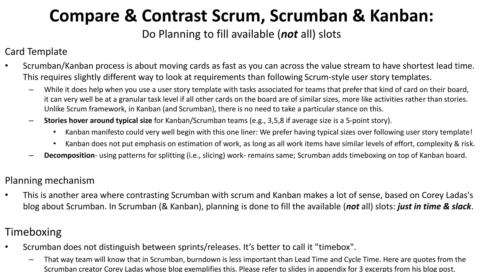 From Scrum to ScrumBan or Kanban- Process Evaluator Workshop using ...