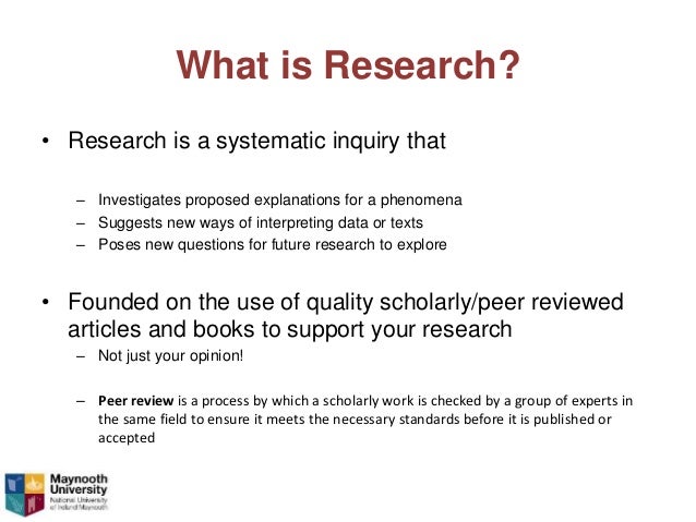 From Searching to Researching