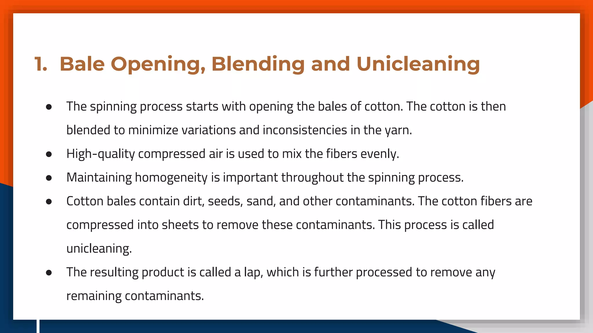 From Sliver to Yarn: The Complete Spinning Process | PPTX