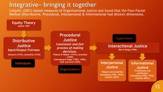 Larry Pino's Study on Social to Organizational Justice | PDF | Business ...