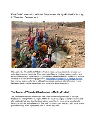 From Soil Conservation to Water Governance_ Madhya Pradesh’s Journey in ...