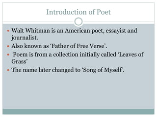 From Songs of Myself.pptx