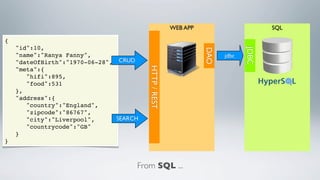 Elastify you application: from SQL to NoSQL in less than one hour! | PDF