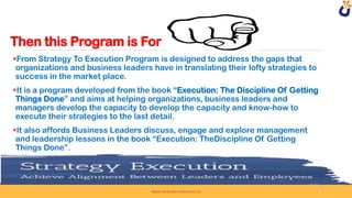 From Strategy to Execution: Management Learning Exchange Program | PPT