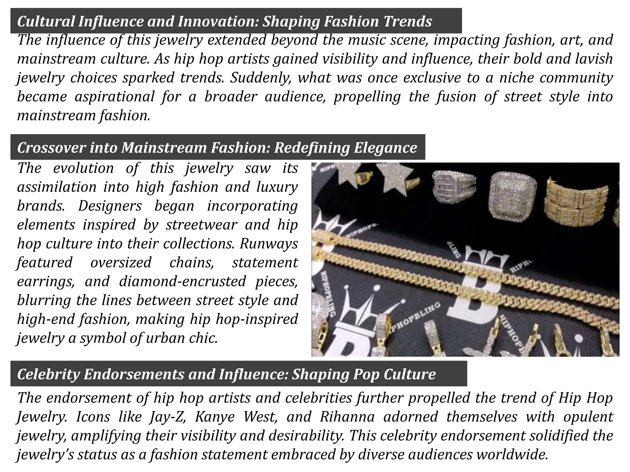 From Street Style to Mainstream: The Rise of Hip Hop Jewelry | PPT