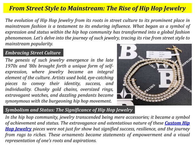 From Street Style to Mainstream: The Rise of Hip Hop Jewelry | PPT