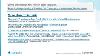 From Surviving to Arriving: A Road Map for Transitioning to Value-Based ...
