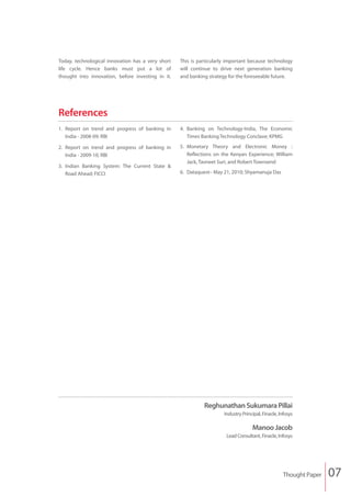 Finacle - New Banking Technology Advancement | PDF