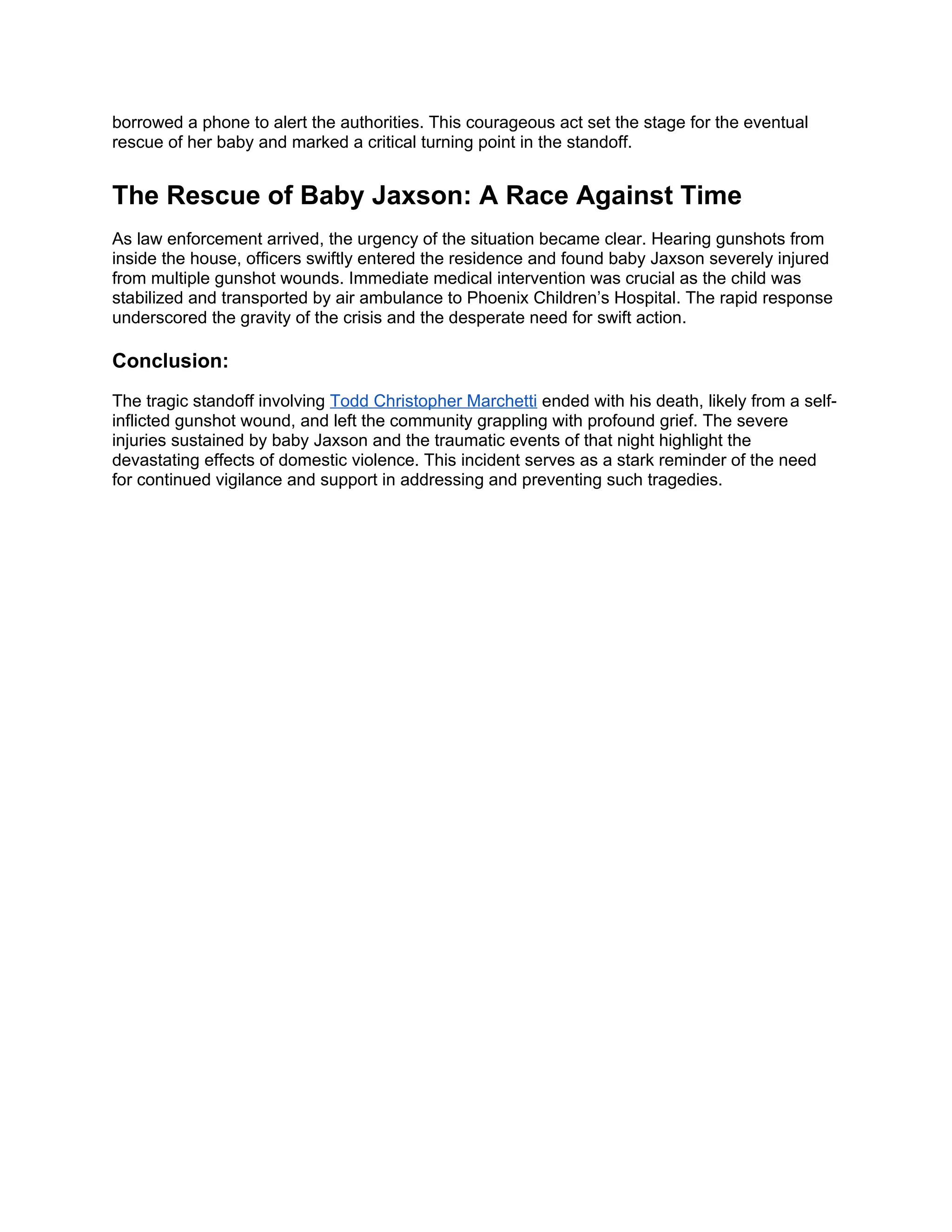 From Terror to Tragedy: The Todd Christopher Marchetti Standoff ...