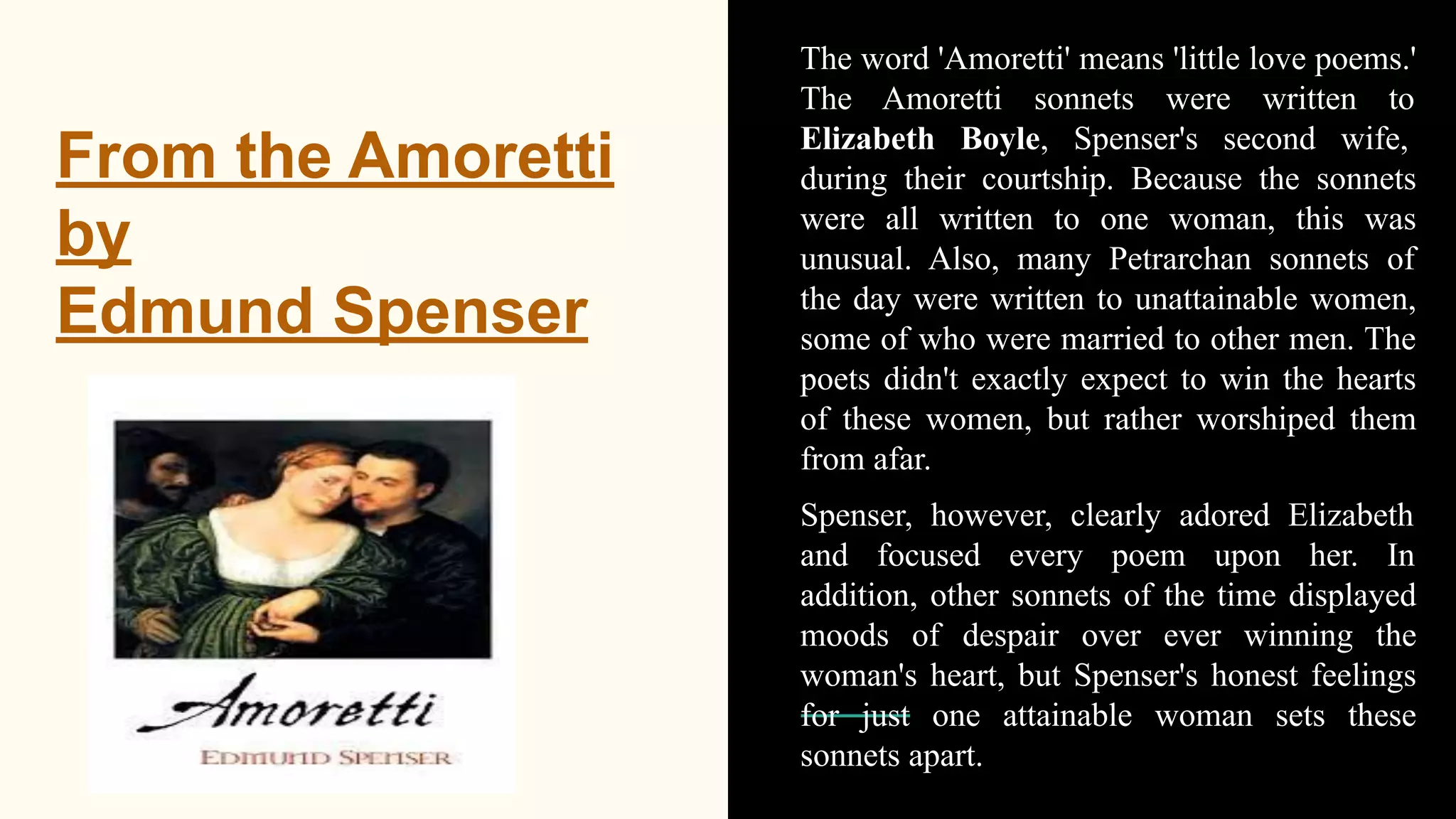 From the Amoretti by Edmund Spenser | PDF