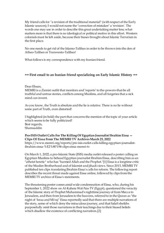 From the Islamo-Taliban to the Atheo-Taliban and the Transvesto-Taliban ...