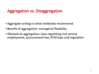 From the medium term fiscal frameworkto ministries' ceilings | PPT