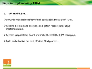 Enterprise Risk Management (ERM); From theory to practice | PDF