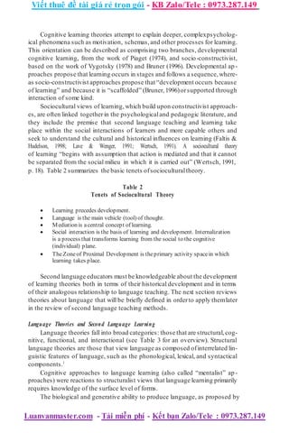 From Theory to Practice for Teachers of English Learners.docx