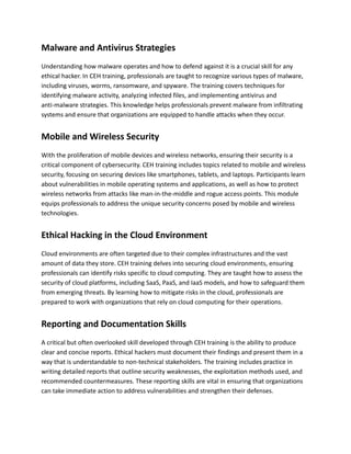 From Theory to Practice: Key Skills Developed in Certified Ethical ...