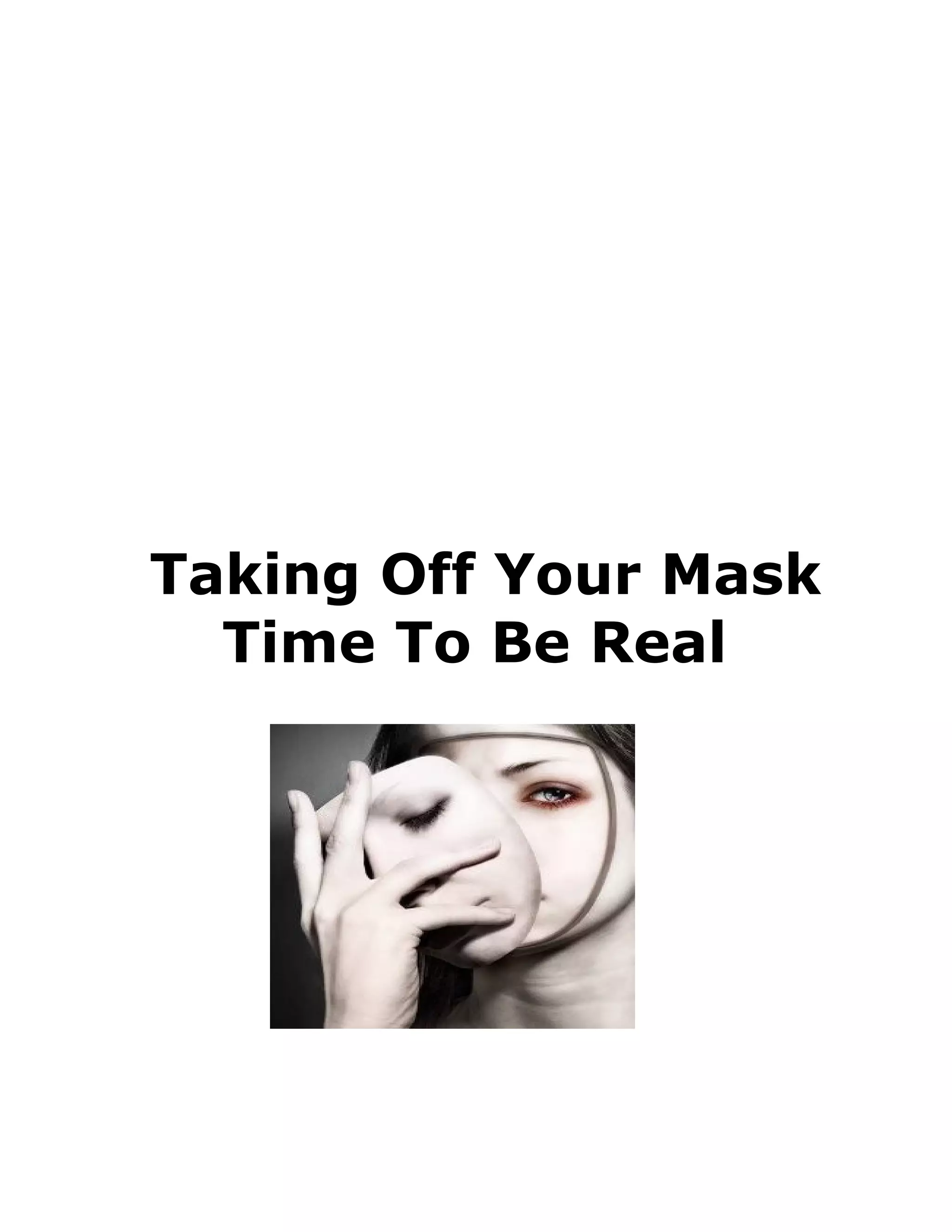From the series take off your mask | ODT