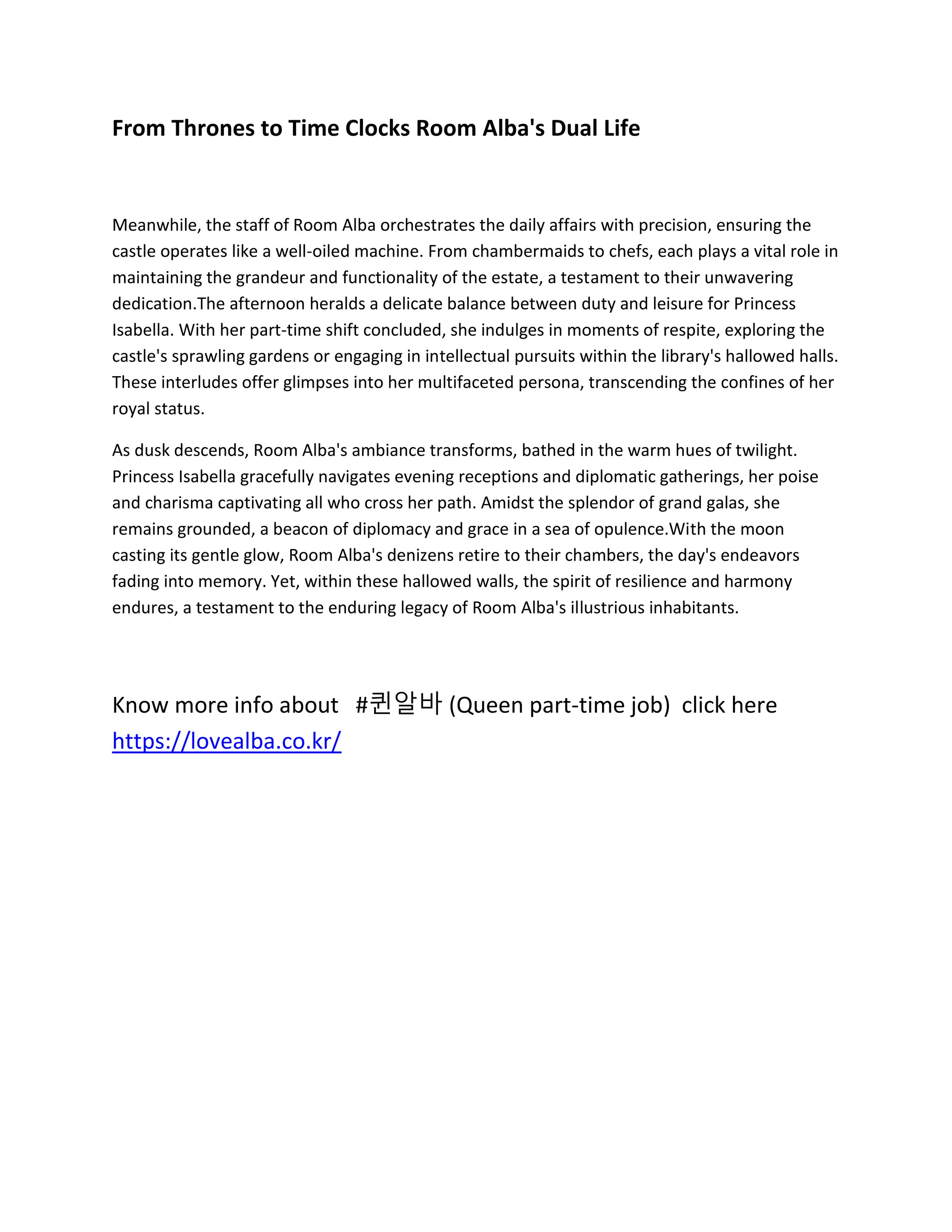 From Thrones to Time Clocks Room Alba.docx