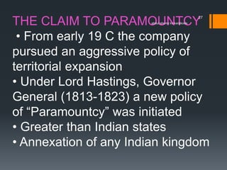 From Trade to Territory, History class 8 cbse | PPT