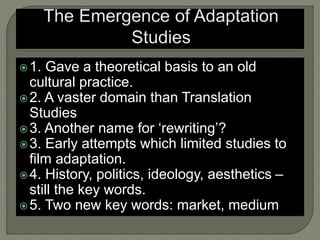 From translation to adaptation | PPTX