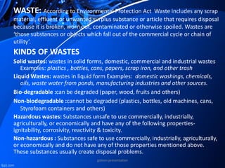 Waste management From trash to treasures. | PPTX