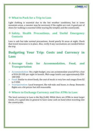 From USA to Laos The Ultimate Travel Guide | PDF