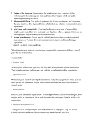 From Vision to Victory: Goal Setting in Organizations | Mr. Business ...