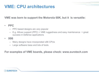 New Trends with VME and OpenVPX - Part 1 | PDF