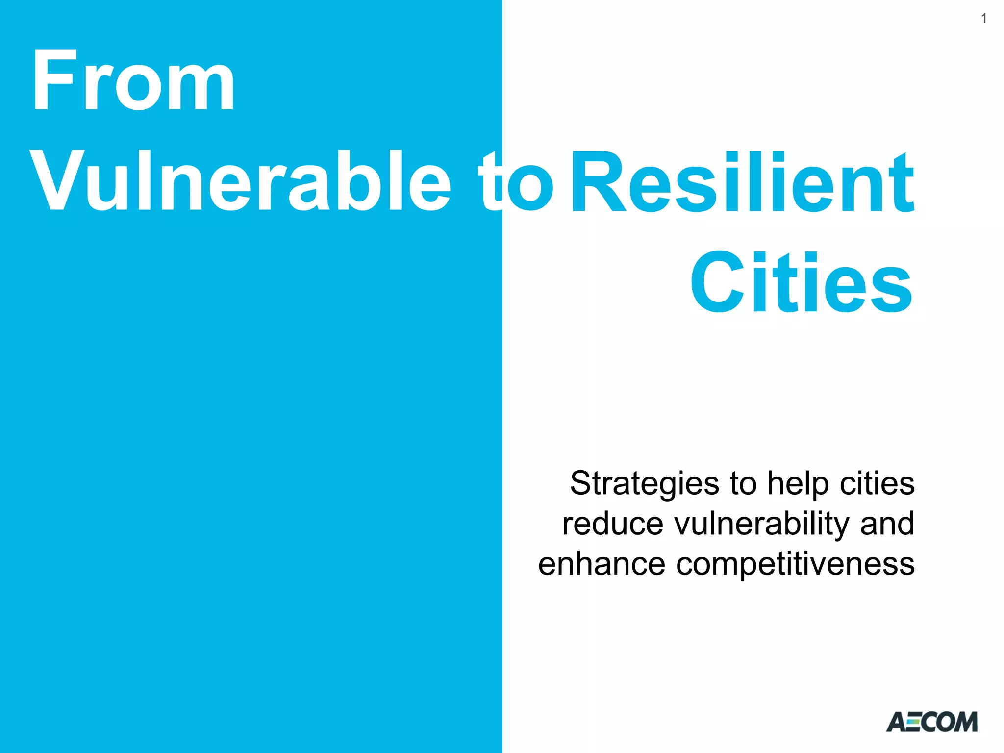 From Vulnerable to Resilient Cities | PDF | Agriculture | Industries