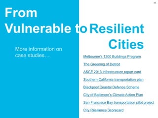 From Vulnerable to Resilient Cities | PPT